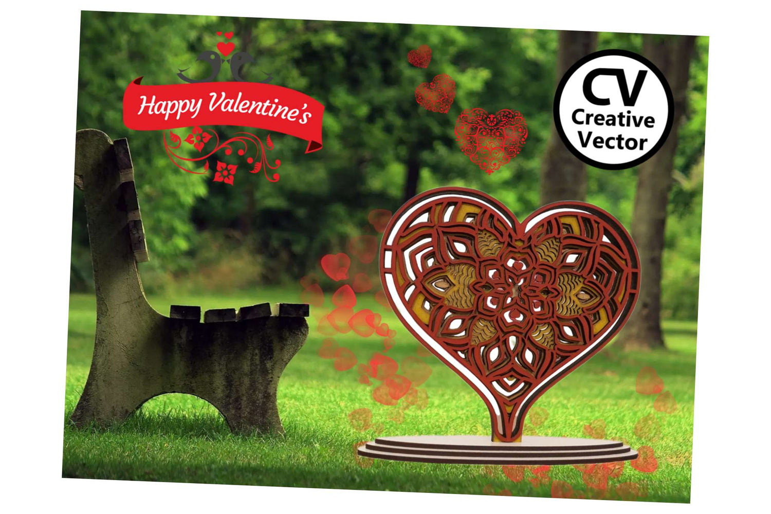 Files for laser cutting Creative Vector