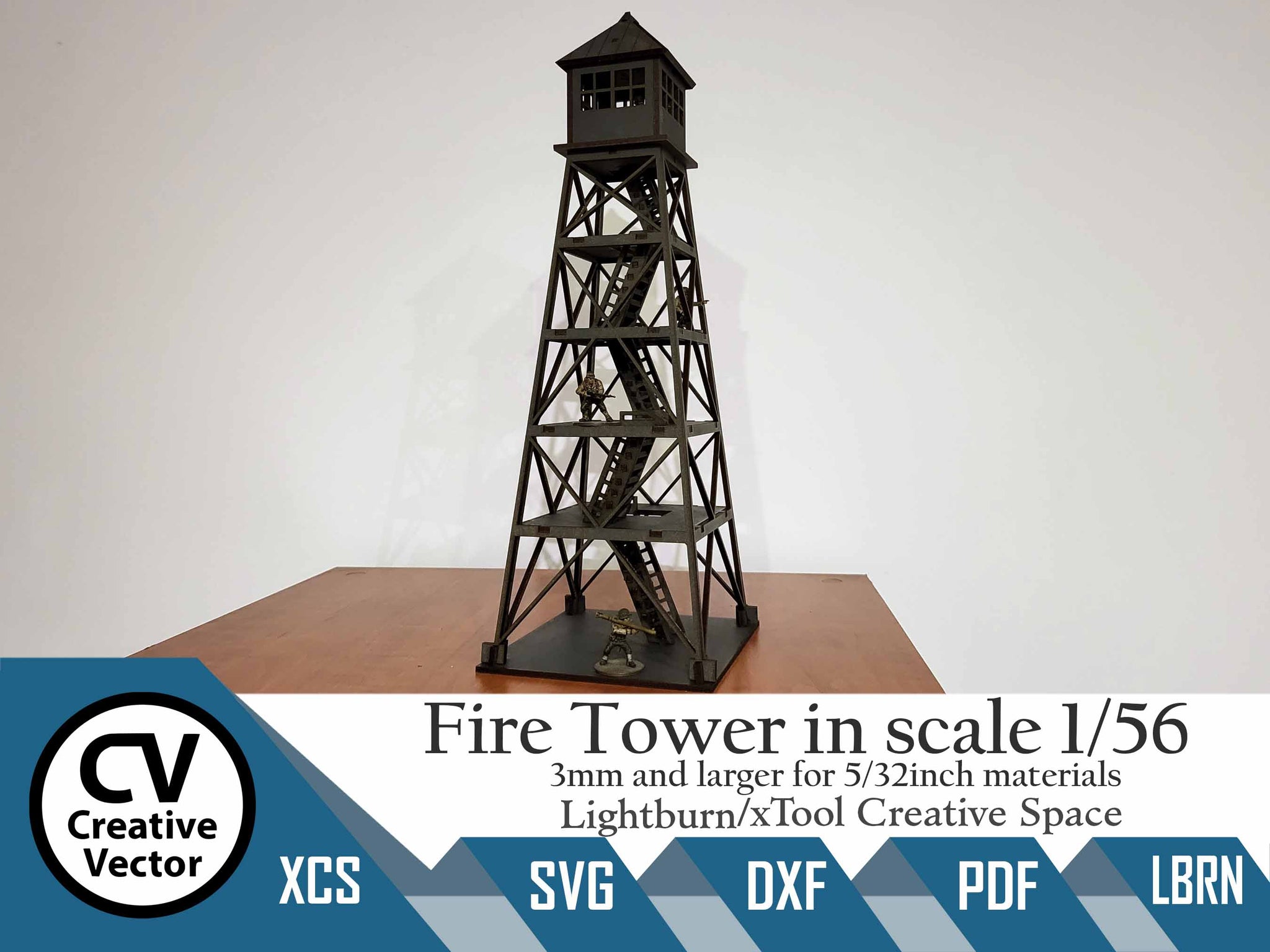 Fire Tower in scale 1/56 – Creative Vector