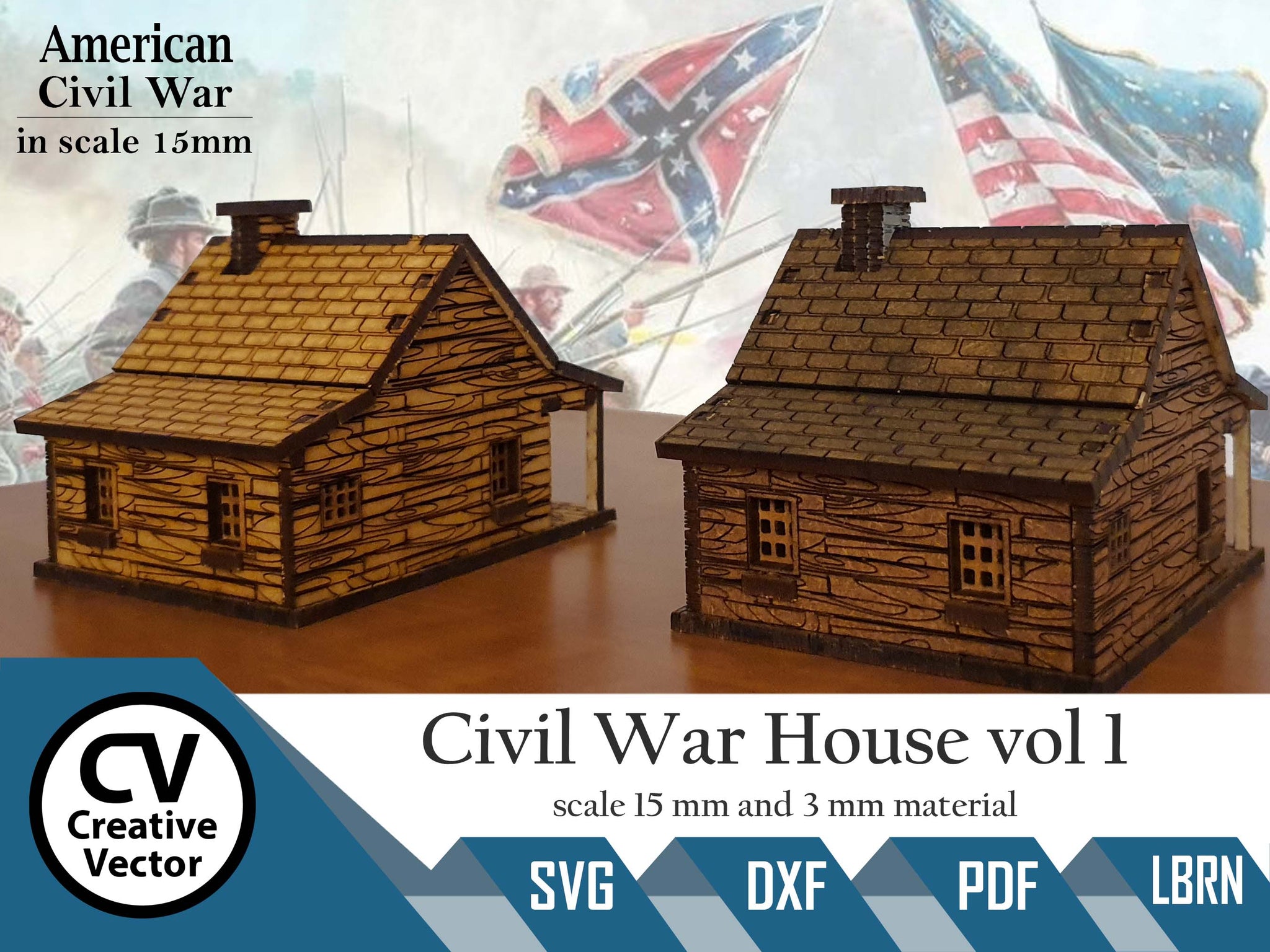 American Civil War House vol1 – Creative Vector