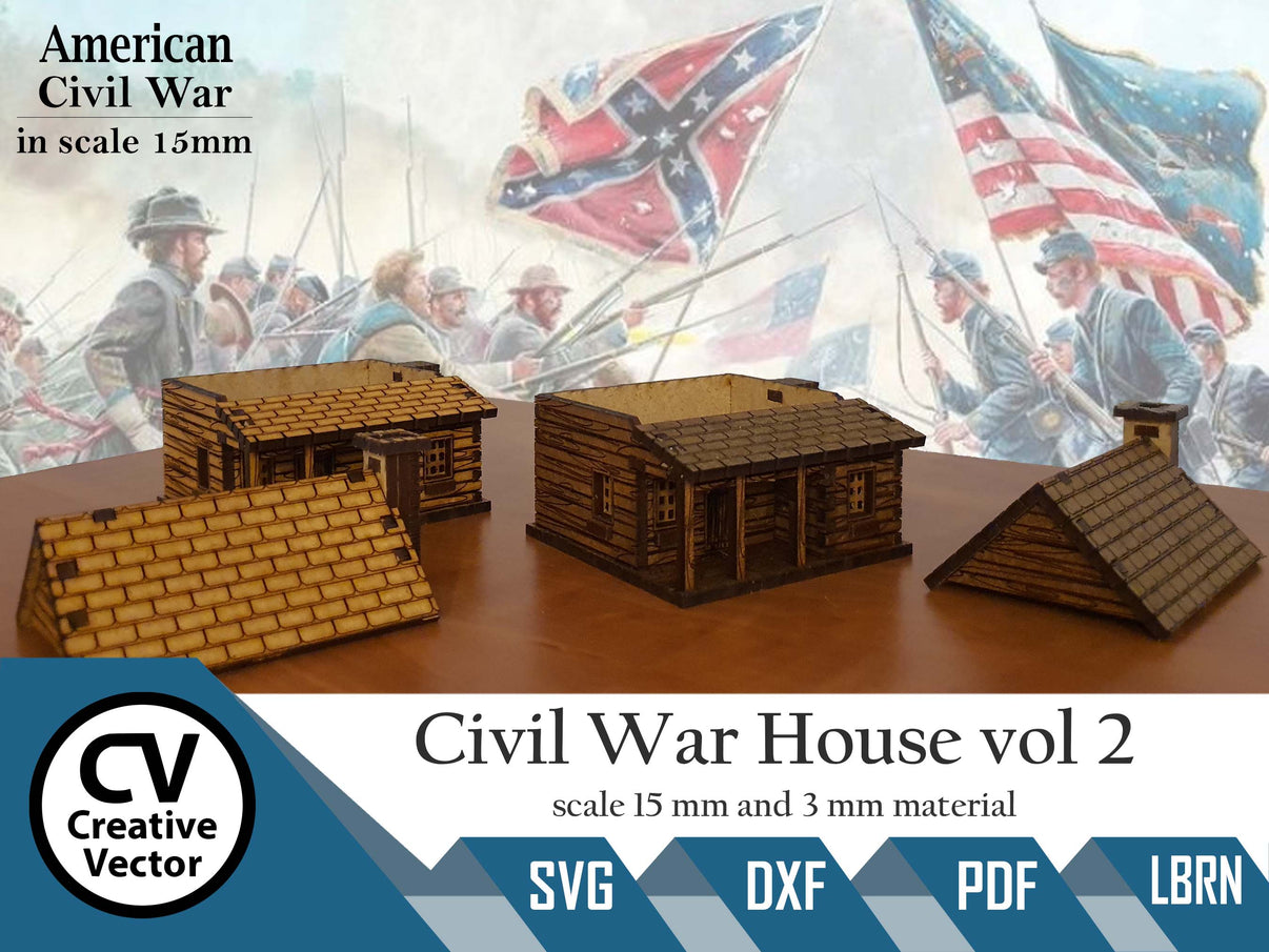 American Civil War House vol2 – Creative Vector