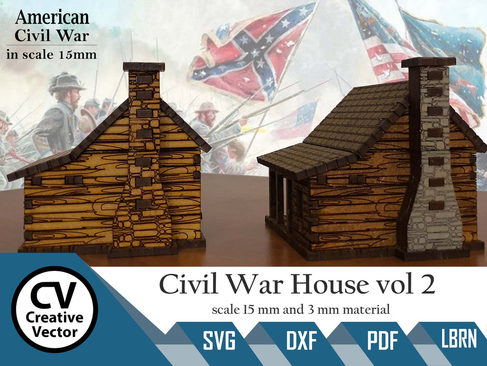 American Civil War House vol2 – Creative Vector
